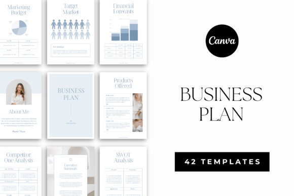 Business Plan Canva Template, Small Business Planner Proposal, Start up ...