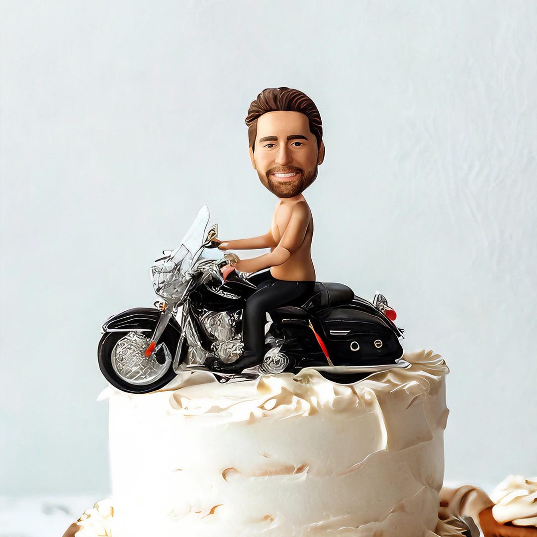 Custom Motorcycle Bobbleheads,birthday Caketopper,personalized Clay ...