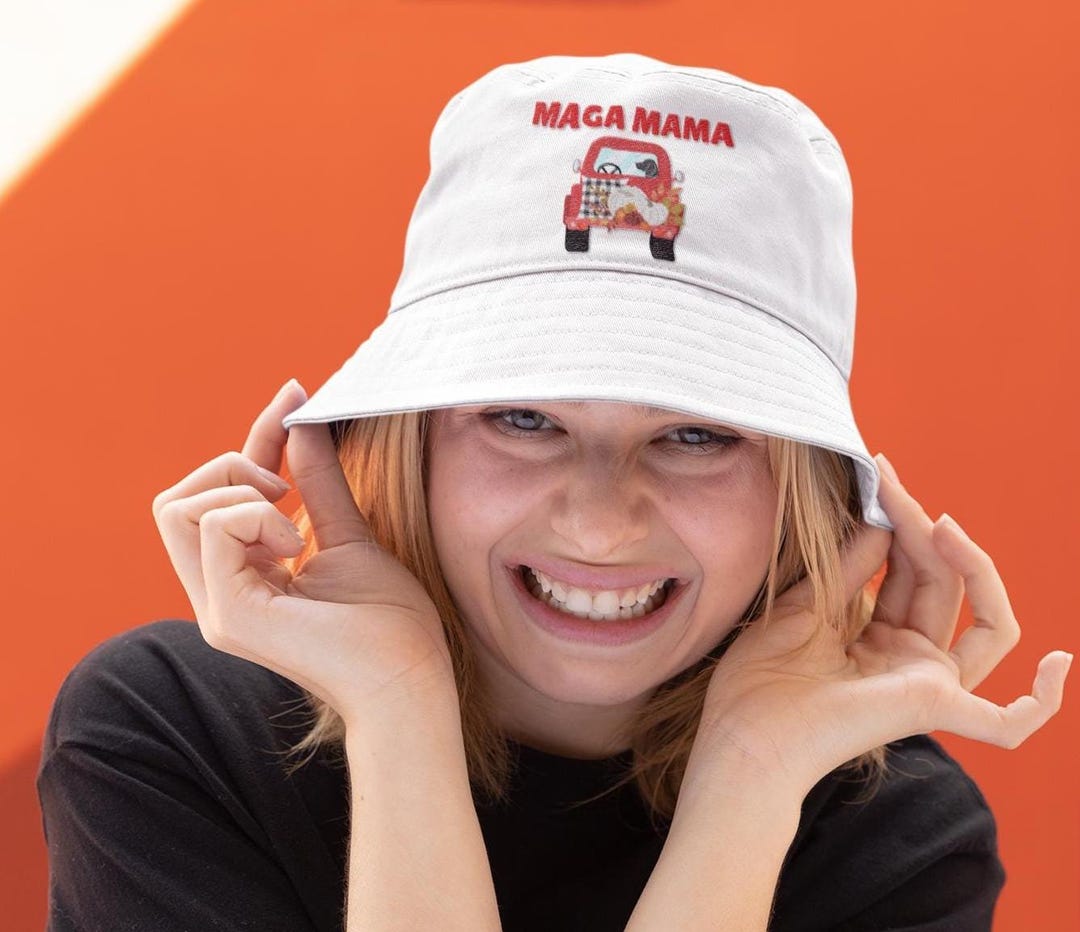 MAGA MAMA Bucket Hat Supports Trump/vance 2024 Republican Ticket. Fun ...