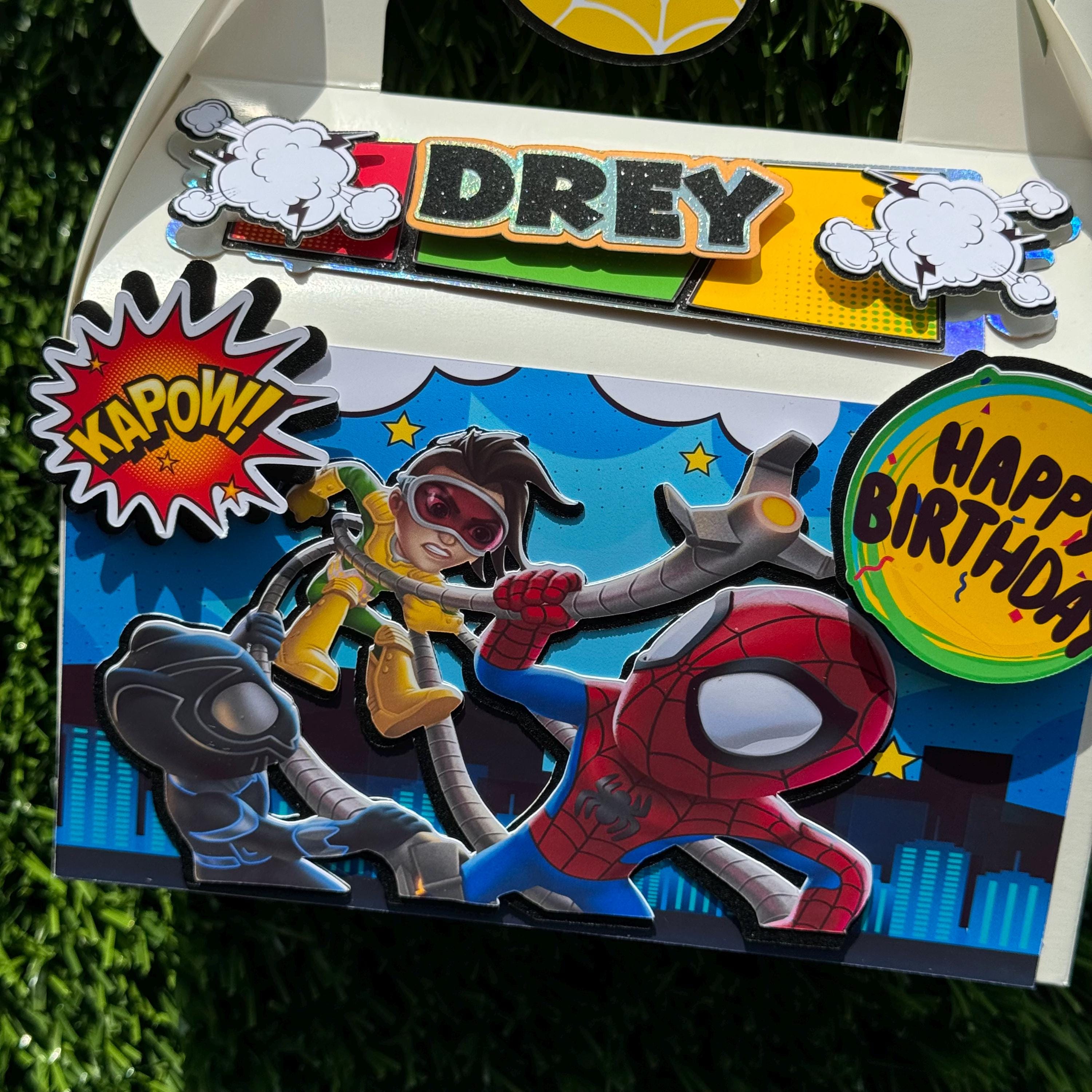 Spidey and Friends Themed Party Favor Gable Boxes - Etsy