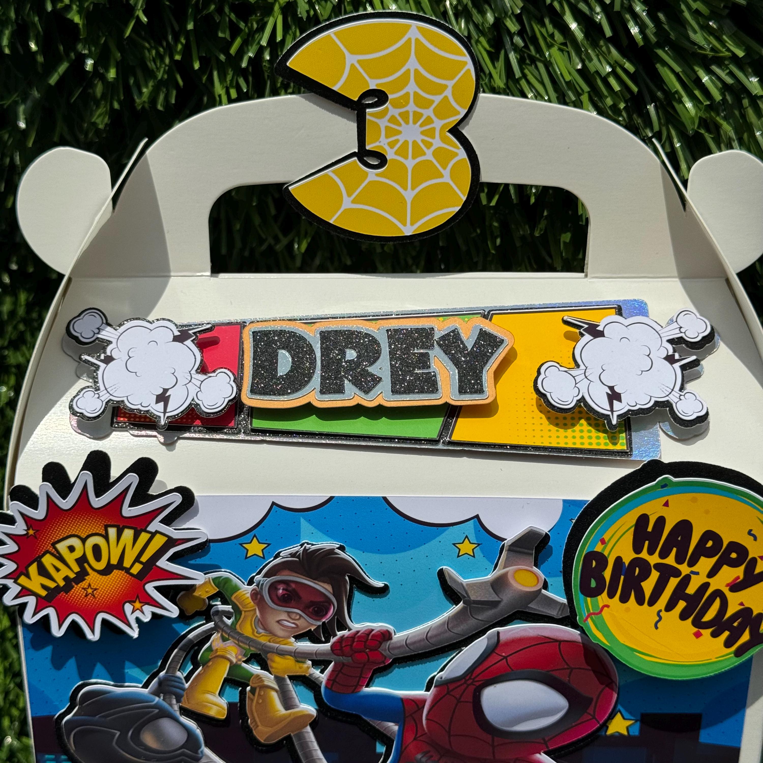 Spidey and Friends Themed Party Favor Gable Boxes - Etsy