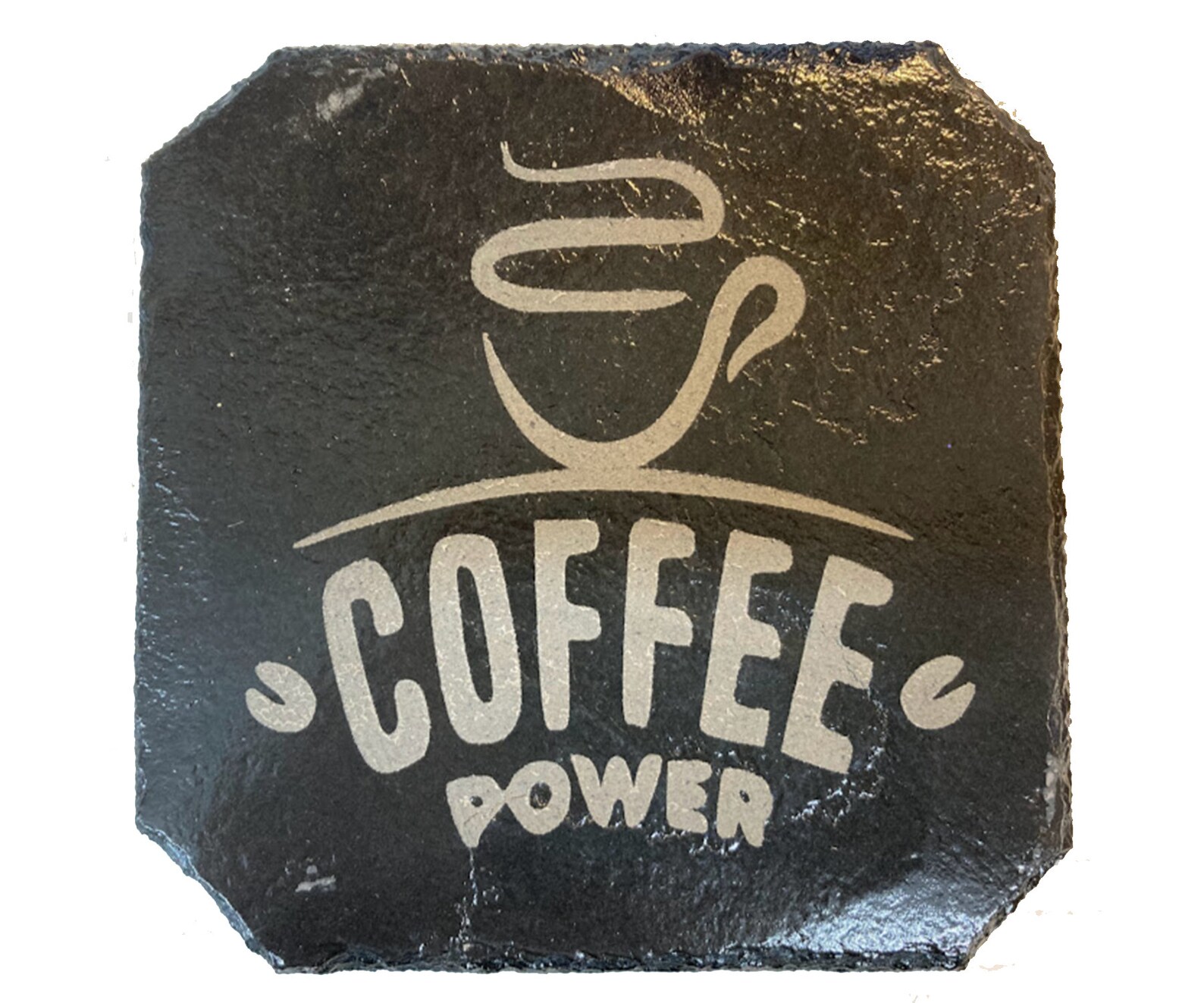 SLATE STONE COASTERS Set of 4. Coffee Drinker Designs. Laser - Etsy