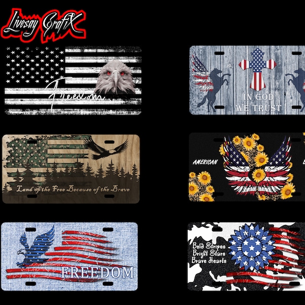 Patriotic Plates - Etsy