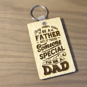 LASER ENGRAVED KEYCHAIN for Dad - Etsy