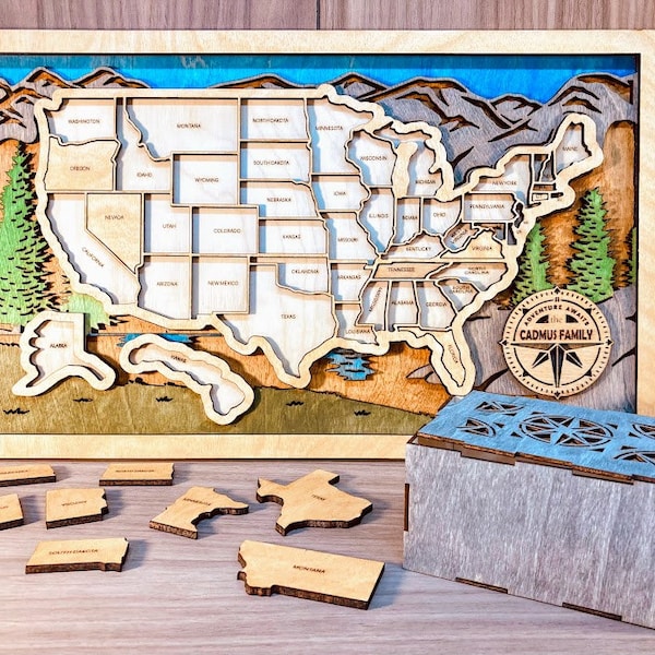 Bucket List Map - Etsy