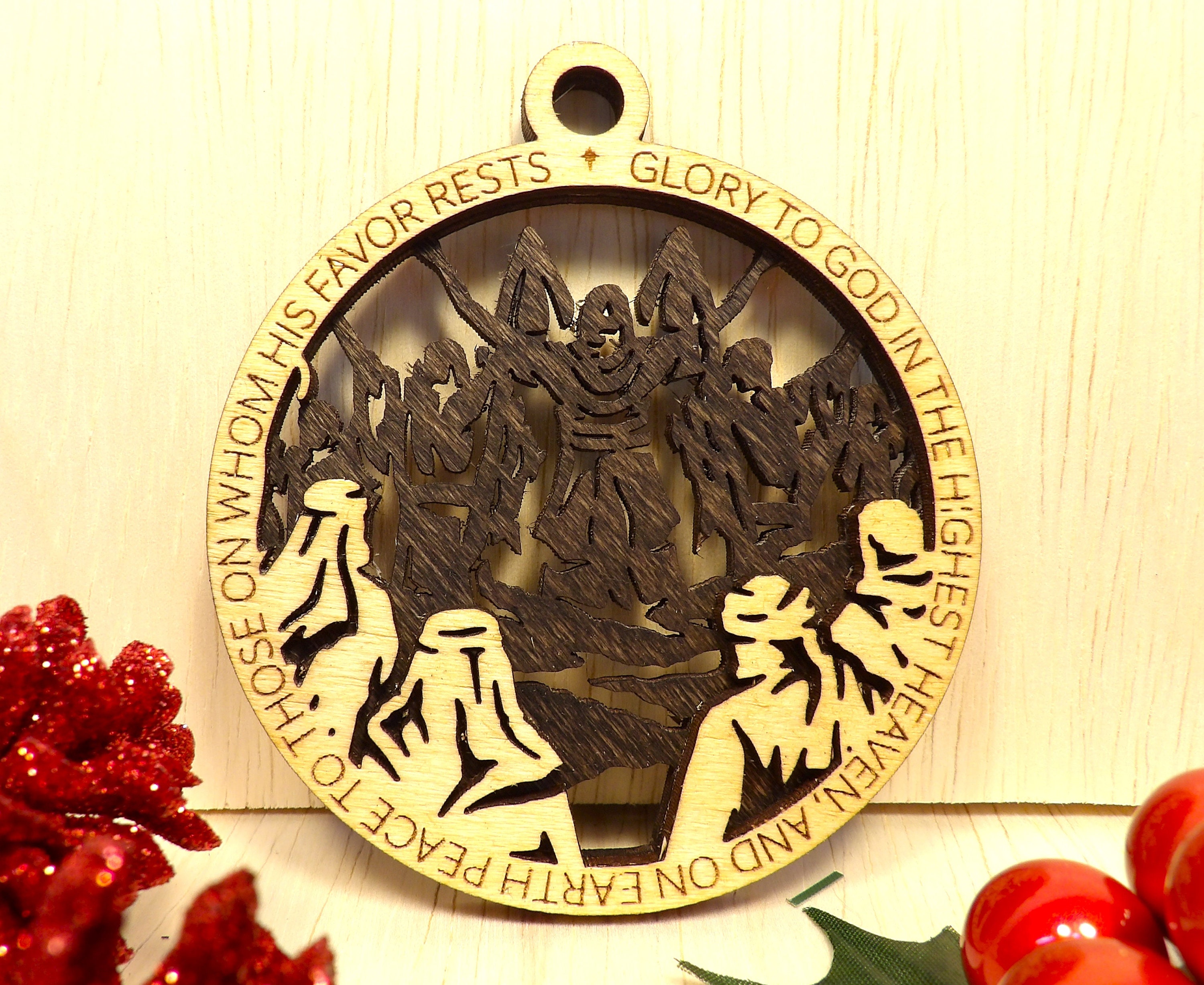 THE CHRISTMAS STORY Ornament Set Hand-crafted With Custom Storage Box ...