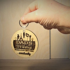 LASER ENGRAVED KEYCHAIN for Dad - Etsy