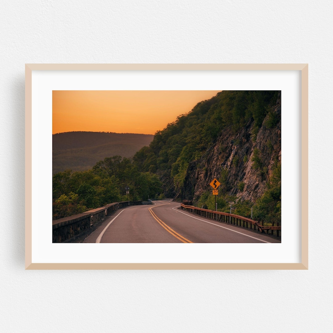 Peekskill Print, New York Wall Art, Landscape Framed Art, Nature Home ...
