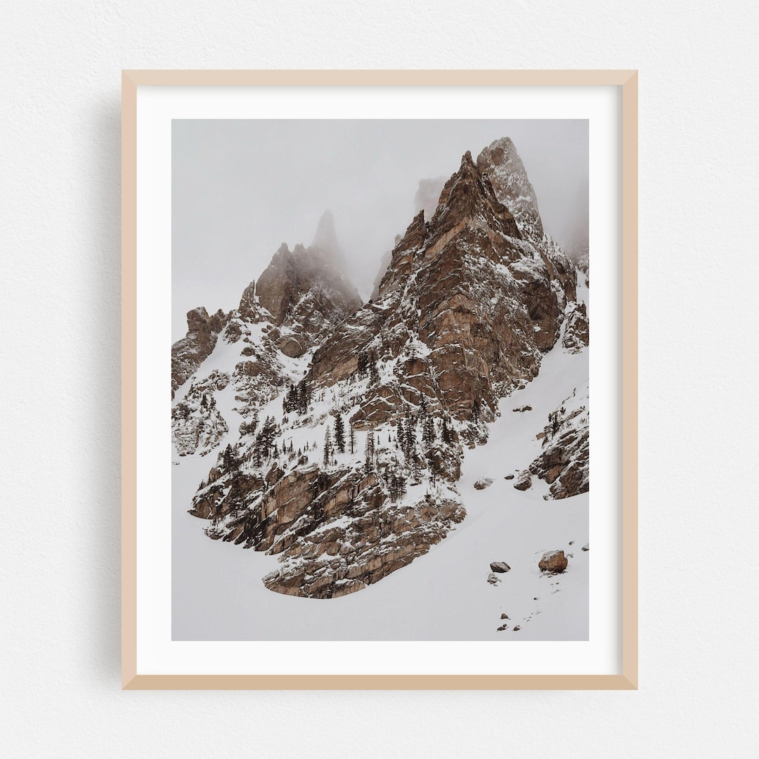 Colorado Print, Mountain Wall Art, Snow Framed Art, Nature Home Decor ...