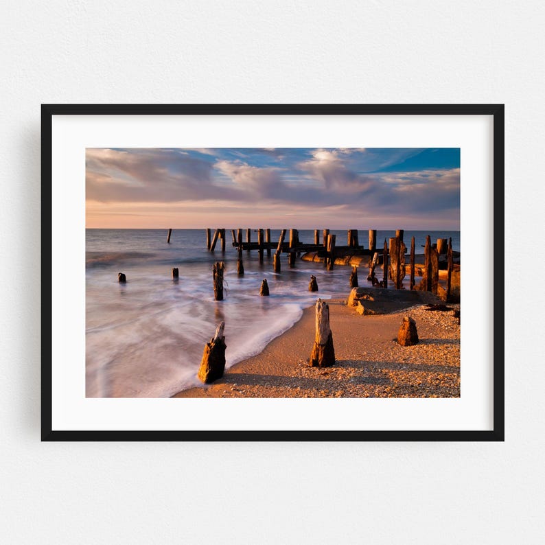 Cape May Print, New Jersey Wall Art, Coastal Framed Art, Beach Home ...