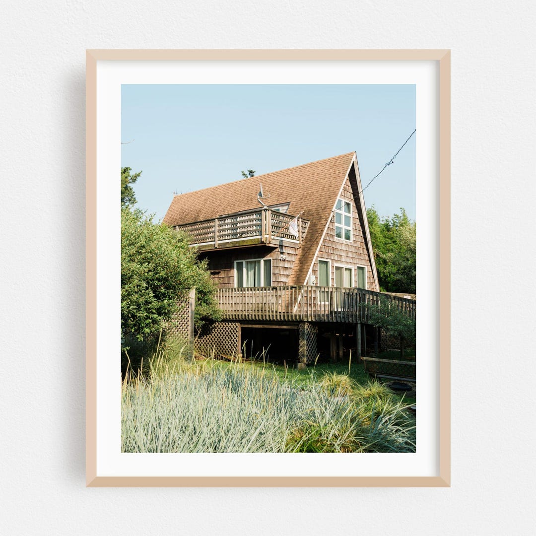 A-frame, Fire Island Print, New York Print, Architecture Print, Beach ...