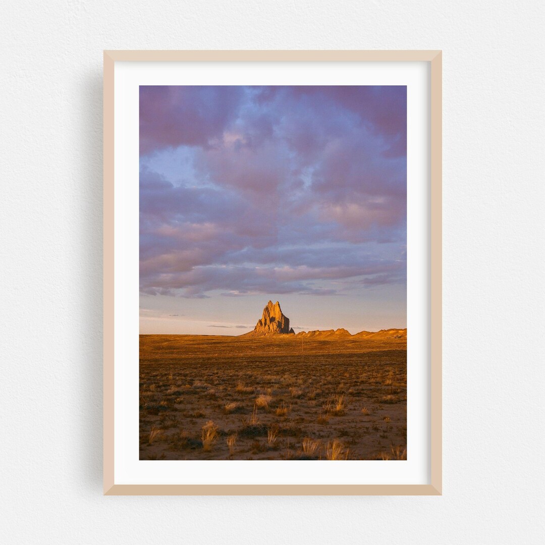 Shiprock Print, New Mexico Wall Art, Desert Framed Art, Landscape Home ...