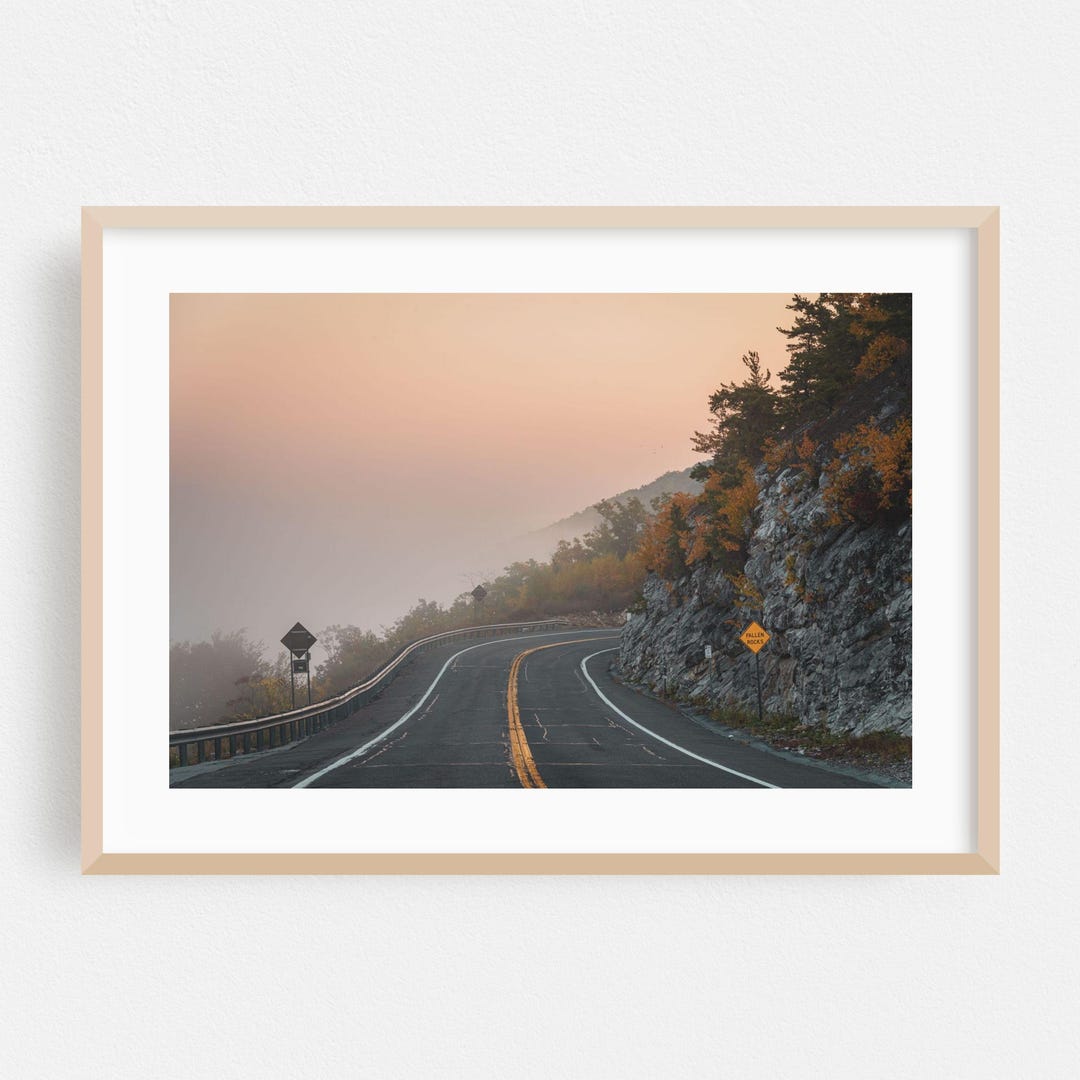 Ellenville Print, New York Wall Art, Autumn Framed Art, Landscape Home ...