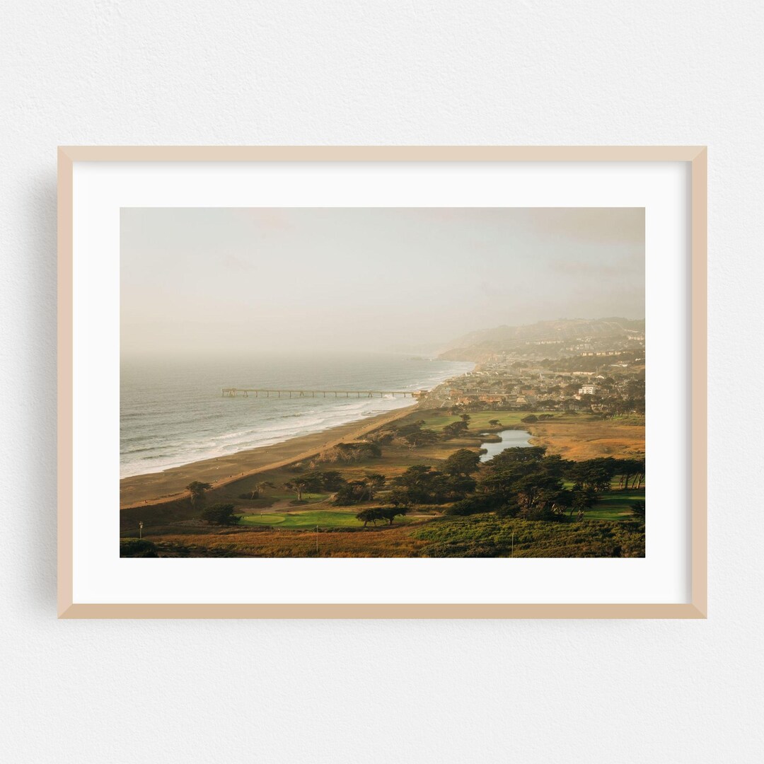 Pacifica Print, California Wall Art, Coast Framed Art, Beach Home Decor ...