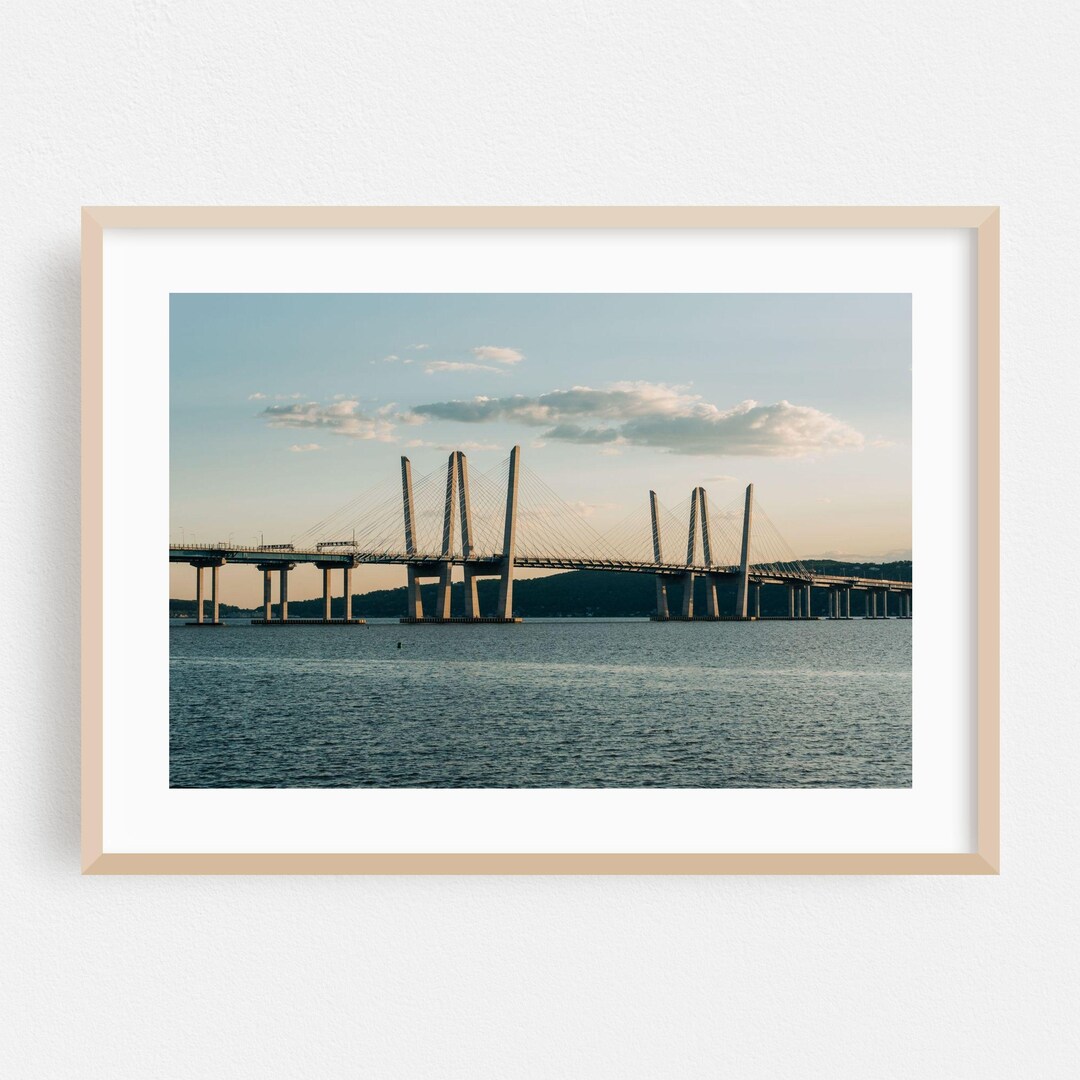 Tarrytown Print, New York Wall Art, Bridge Framed Art, Water Home Decor ...