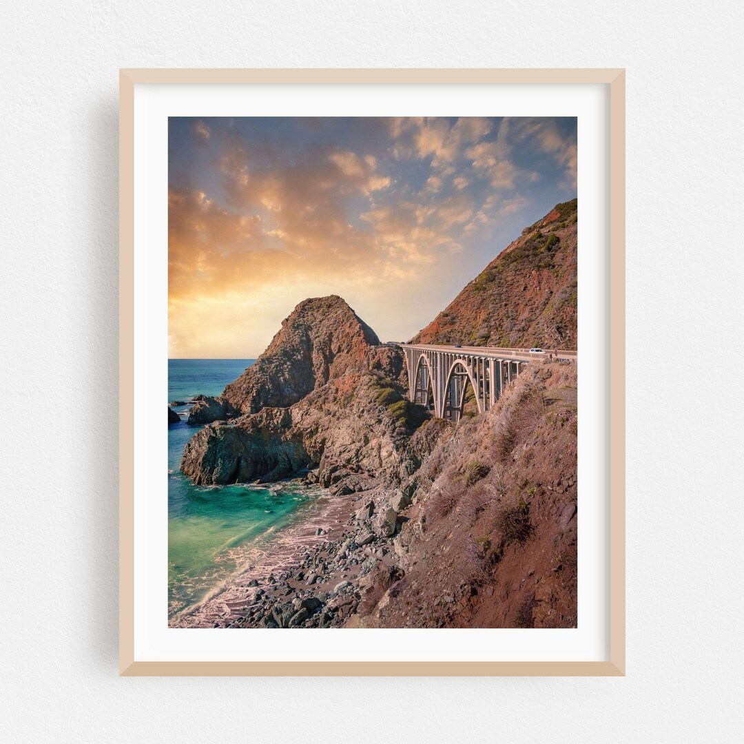 Big Sur Print, California Wall Art, Coastal Framed Art, Bridge Home ...