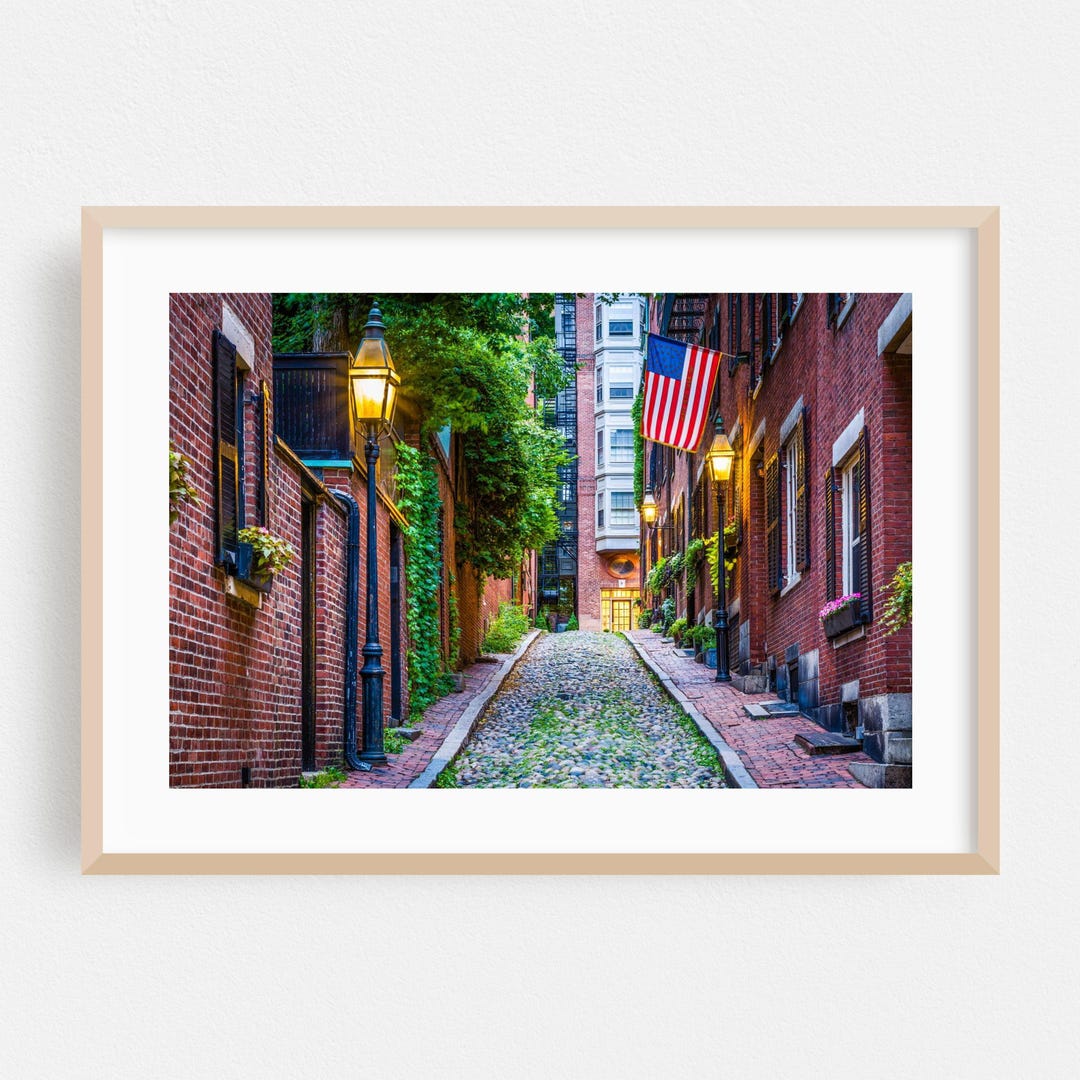 Acorn Street Print, Boston Print, Massachusetts Print, Architecture ...