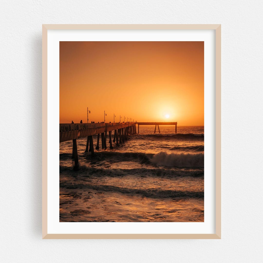 Pacifica Print, California Wall Art, Sunset Framed Art, Ocean Home ...