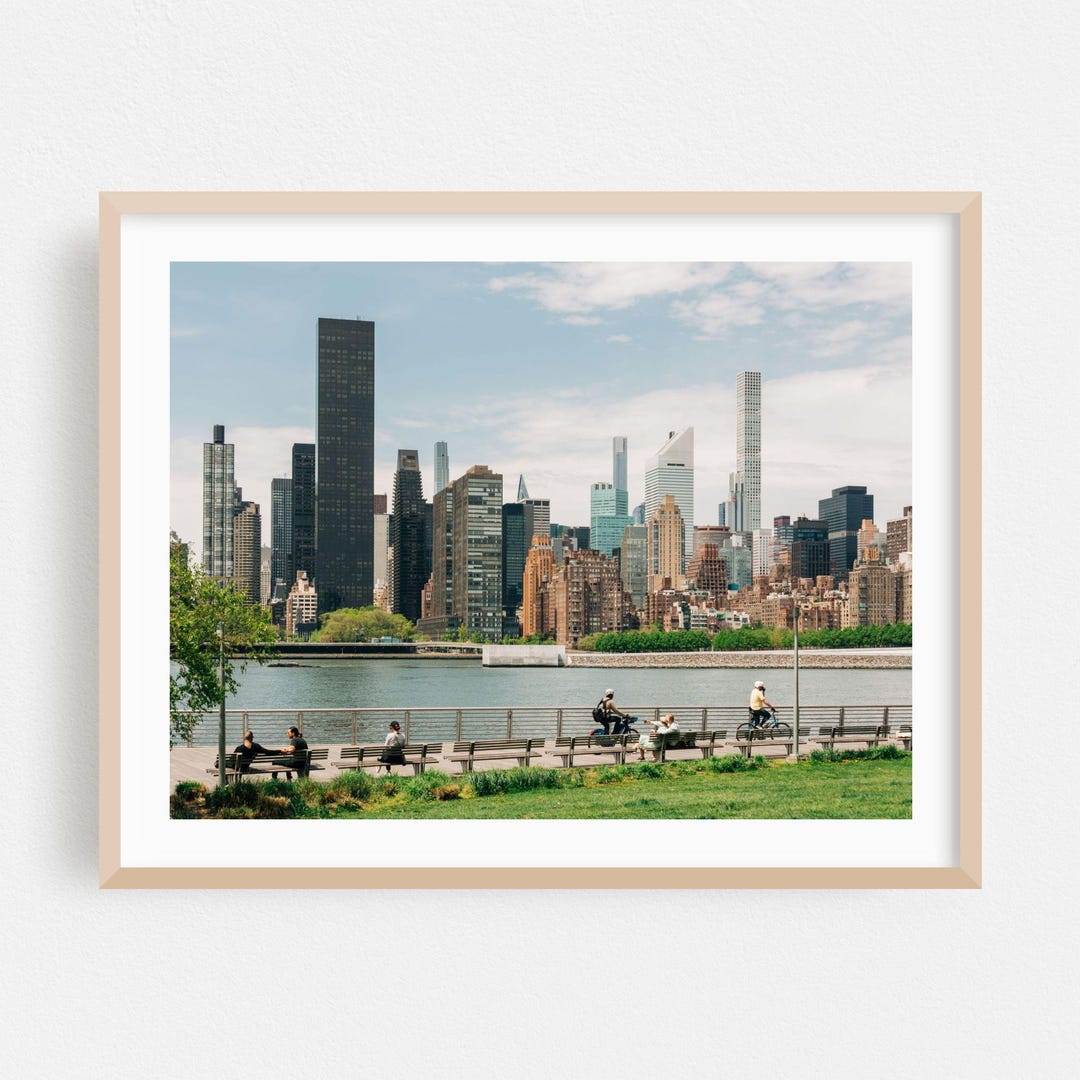 Queens Print, New York Wall Art, City Framed Art, Skyline Home Decor ...