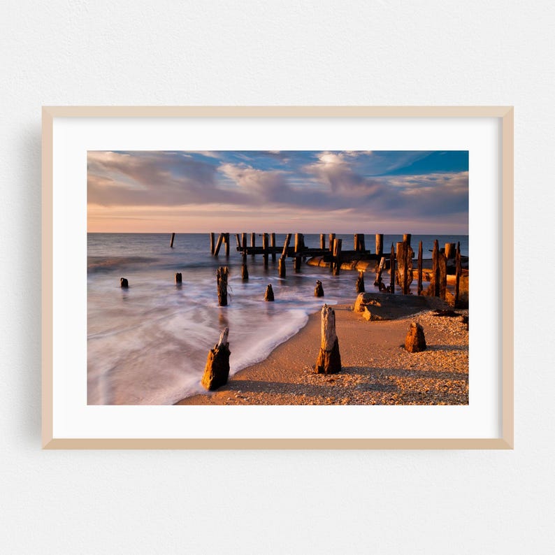Cape May Print, New Jersey Wall Art, Coastal Framed Art, Beach Home ...