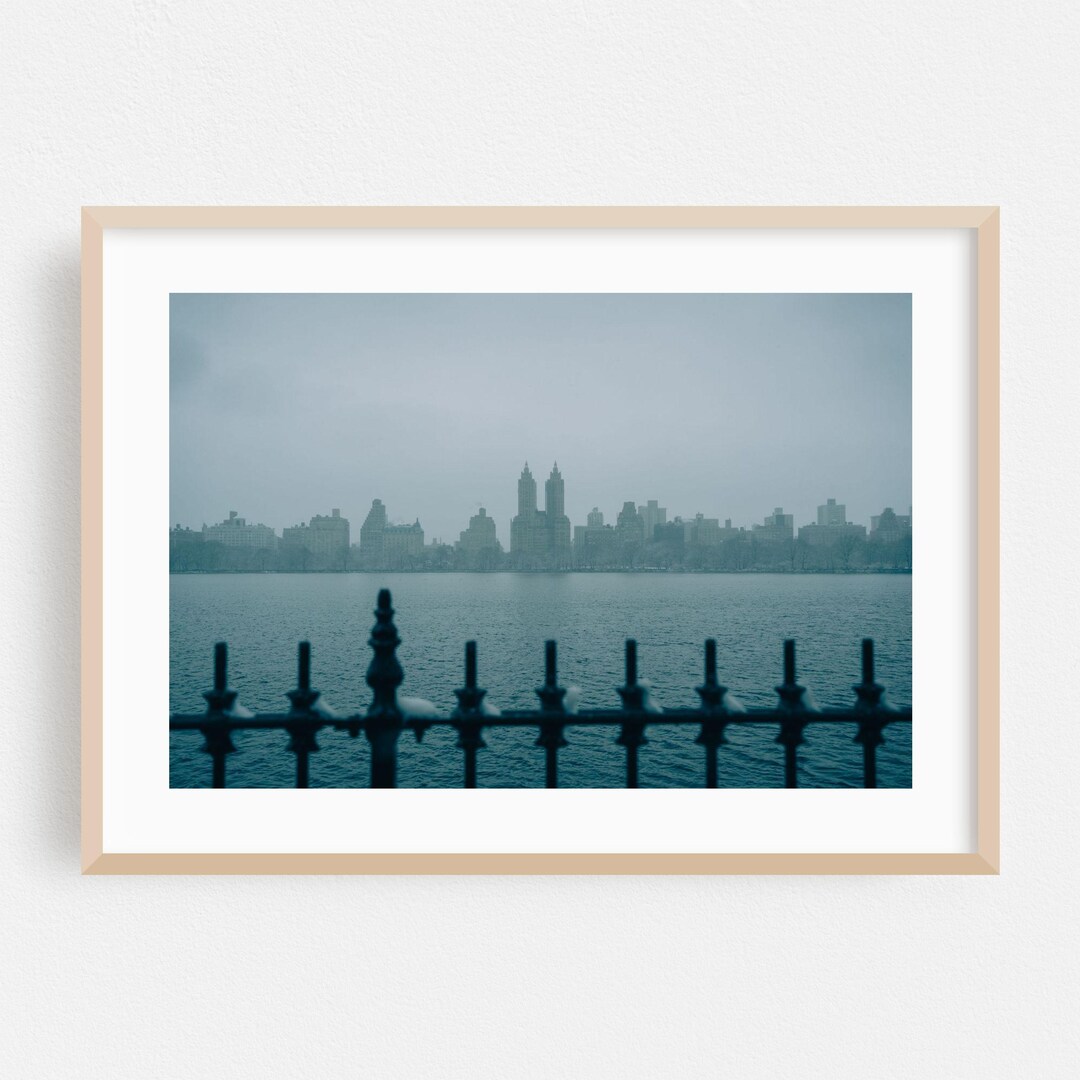 Manhattan Print, New York Wall Art, Cityscape Framed Art, Skyline Home ...