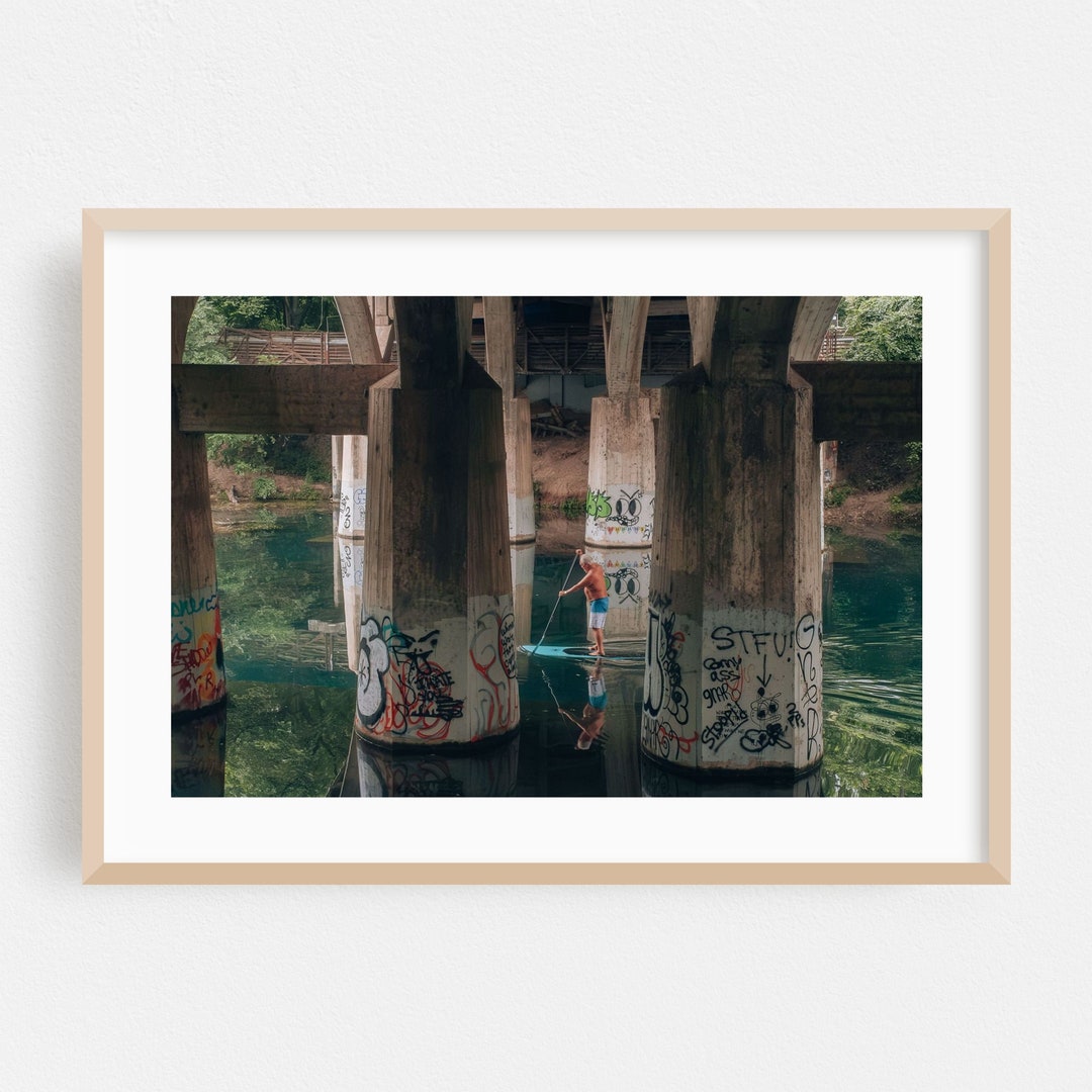 SUP Print, Austin Print, Texas Print, Water Print, Waterfront Print ...