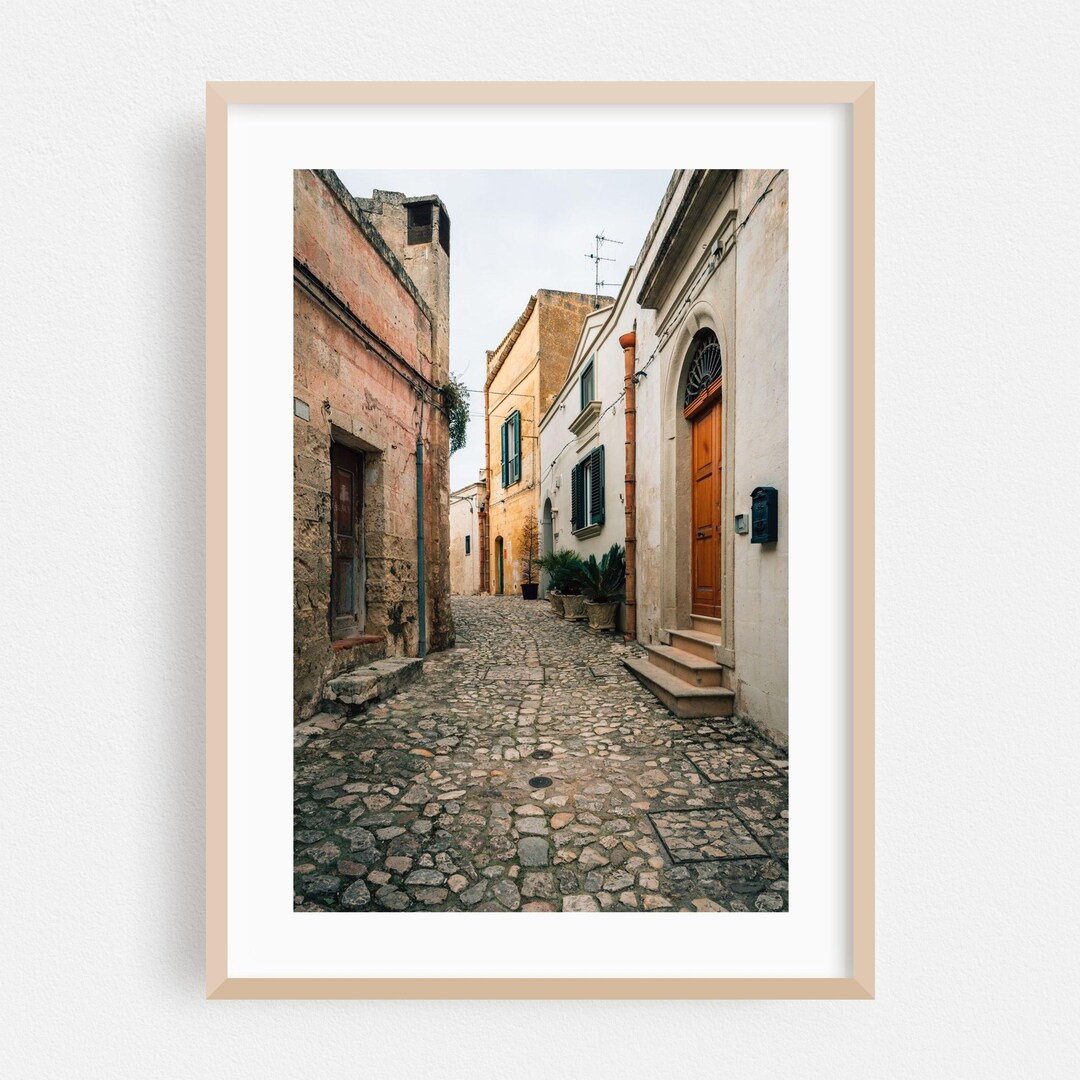 Matera Print, Basilicata Wall Art, Italy Framed Art, Architecture Home ...