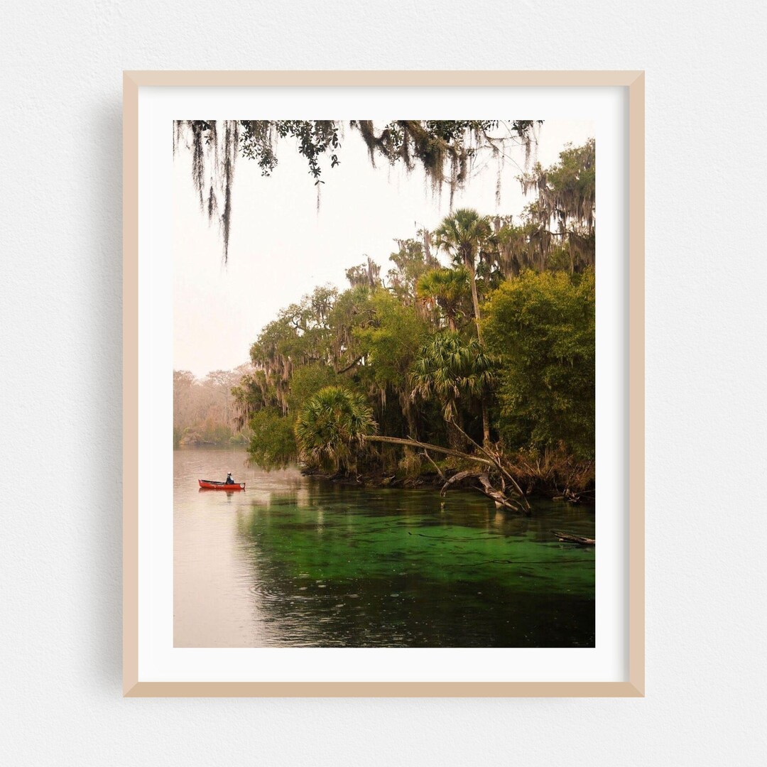Florida Print, Nature Wall Art, Boat Framed Art, Wilderness Home Decor ...