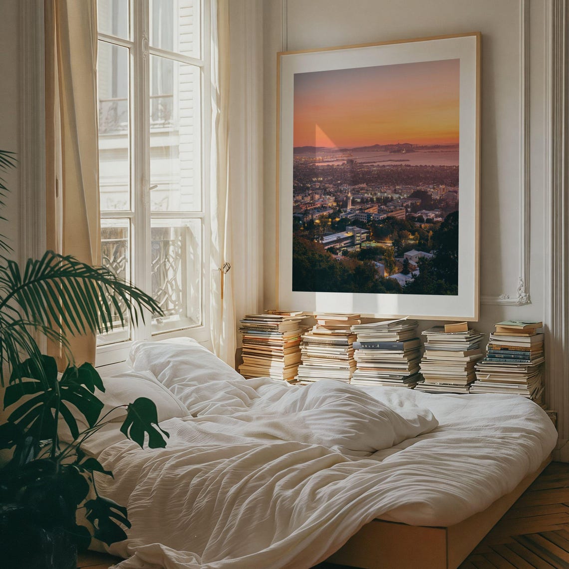 Berkeley Print, California Wall Art, City Framed Art, Sunset Home Decor ...