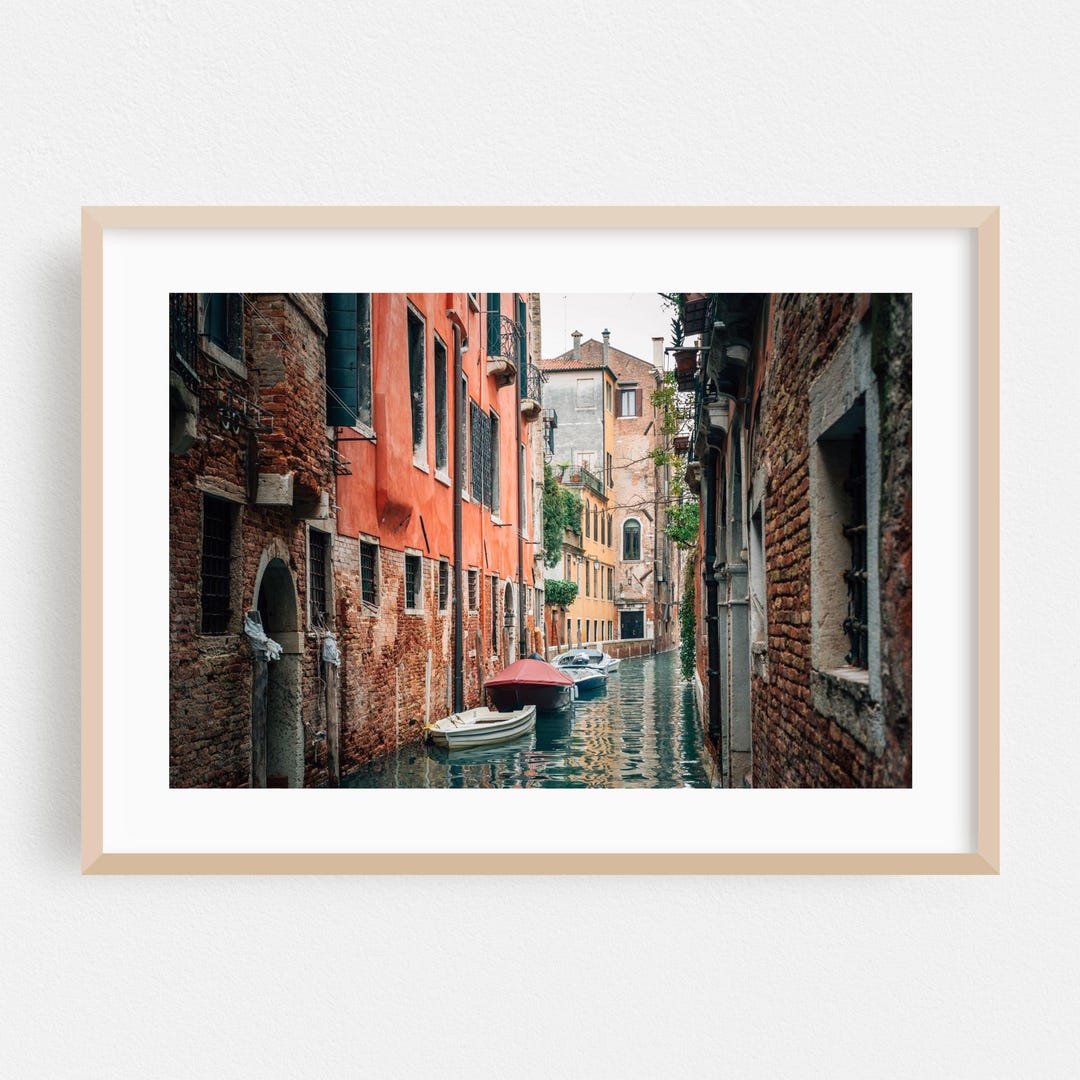 Venice Print, Veneto Wall Art, Italy Framed Art, Boat Home Decor ...
