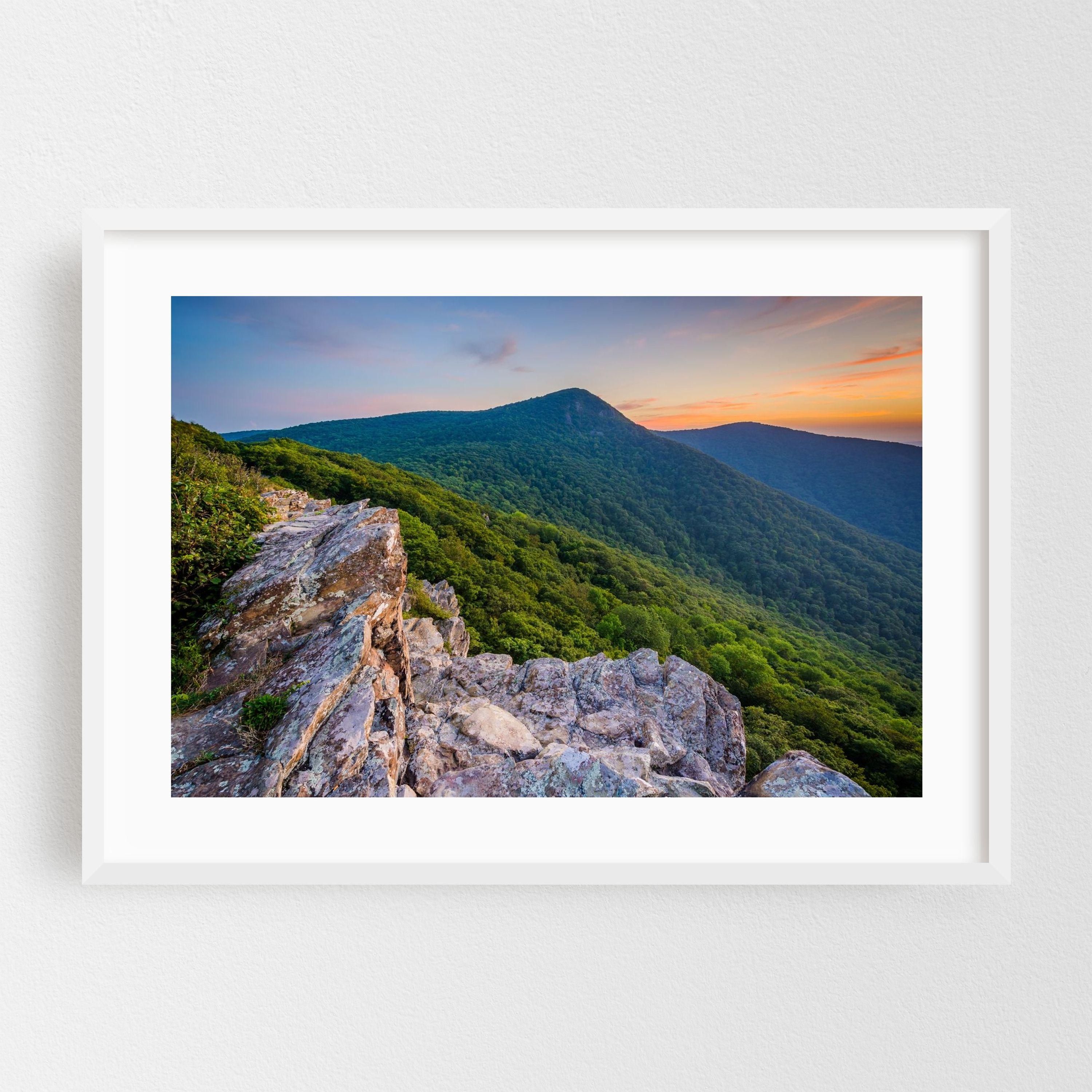 Virginia Print, Landscape Wall Art, Mountain Framed Art, Nature Home ...