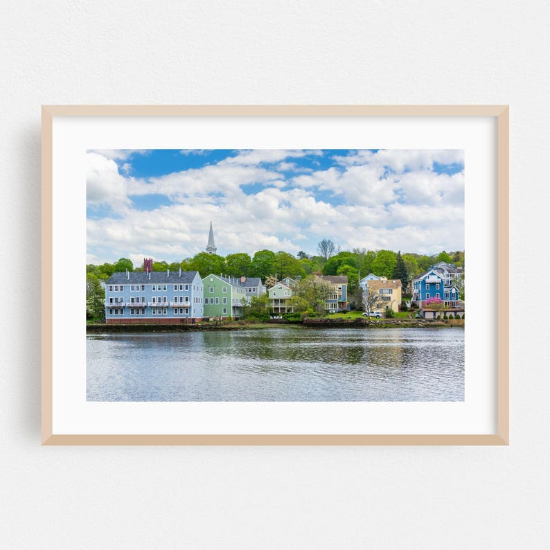 New Haven Print, Connecticut Wall Art, Coastal Framed Art, Architecture ...