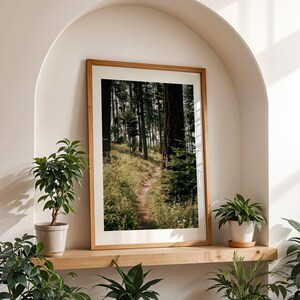 Oregon Print, Forest Wall Art, Nature Framed Art, Woodland Home Decor ...