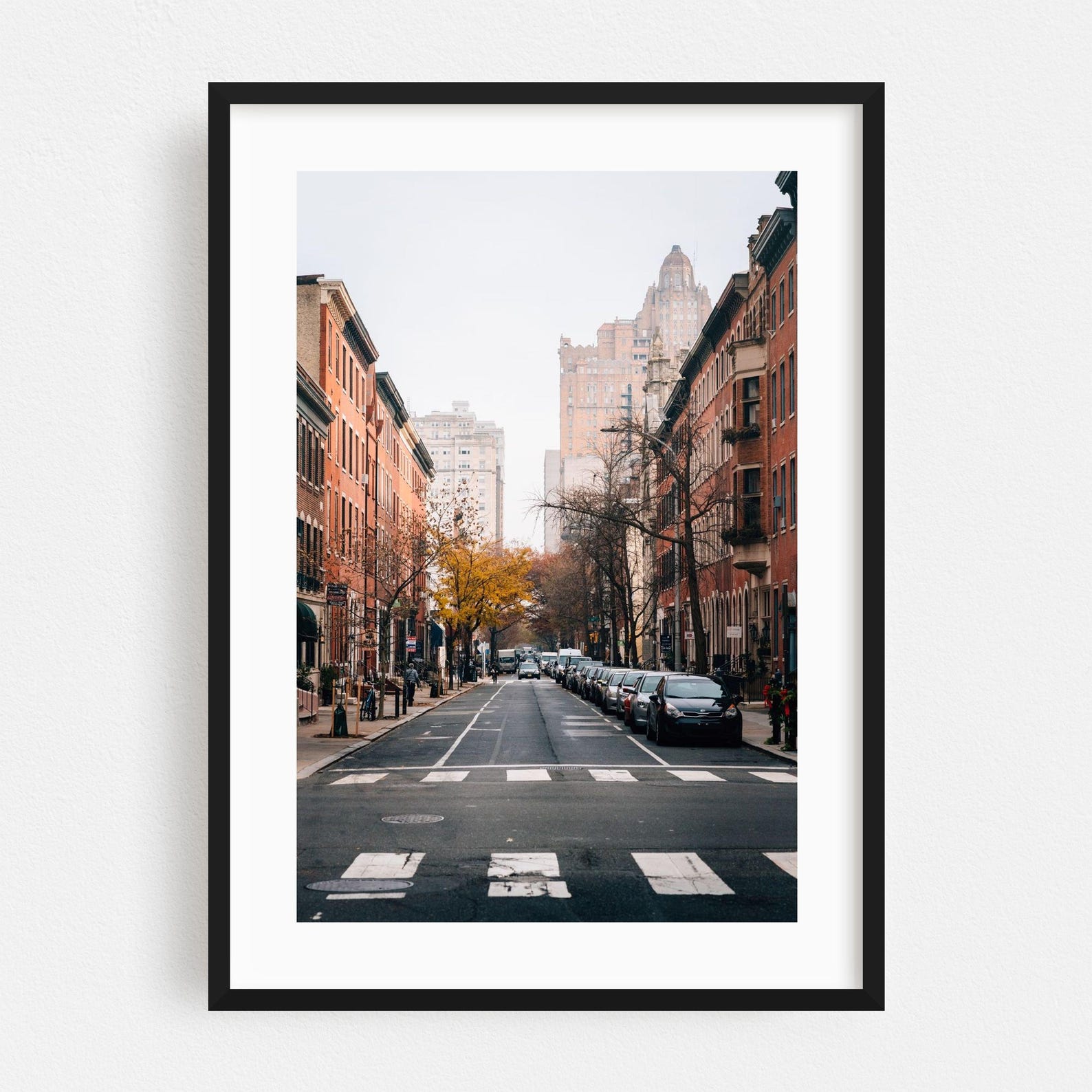 Philadelphia Print, Pennsylvania Wall Art, City Framed Art, Street ...
