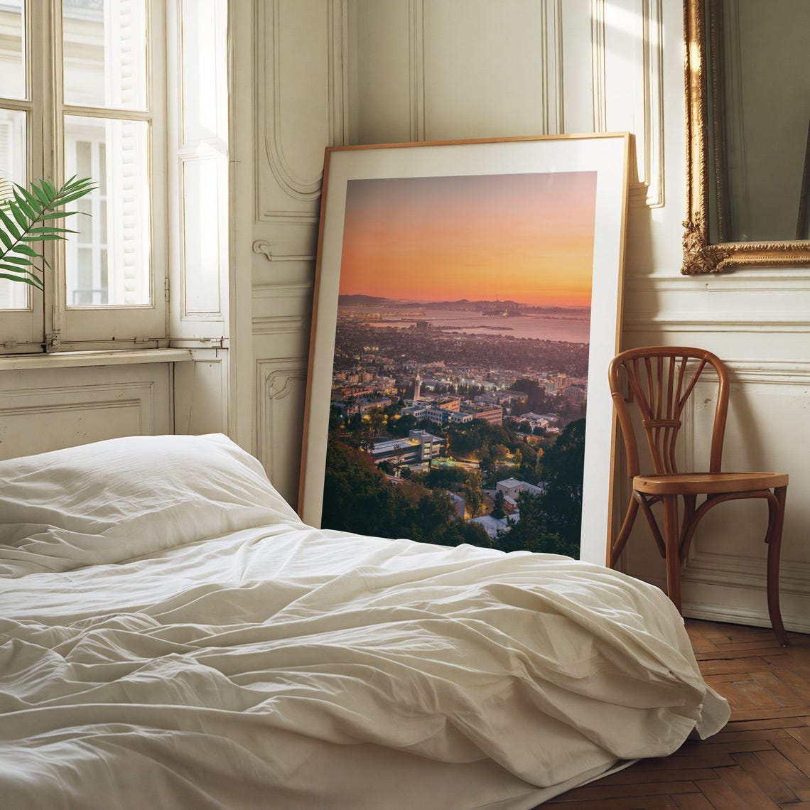Berkeley Print, California Wall Art, City Framed Art, Sunset Home Decor ...