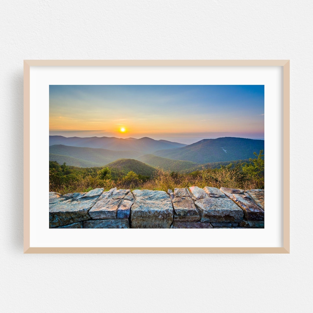 Virginia Print, Sunset Wall Art, Landscape Framed Art, Nature Home ...