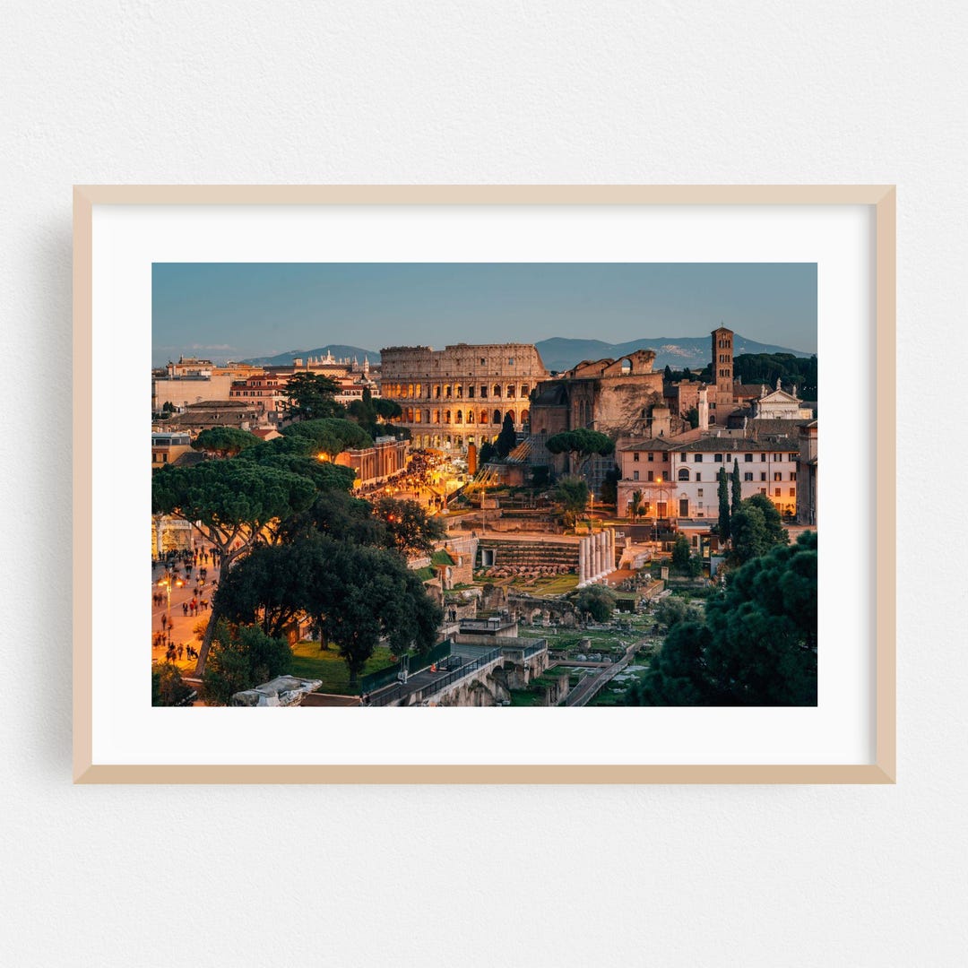 Rome Print, Lazio Wall Art, Italy Framed Art, City Home Decor ...