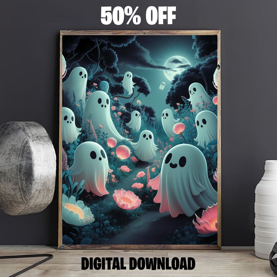Printable Halloween Art Spooky Wall Art Halloween Decor Halloween Wall ...