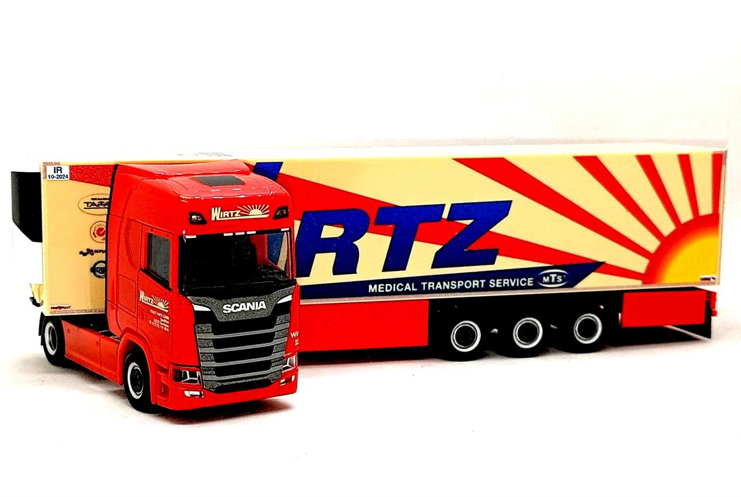 Scania CS HD Refrigerated Trailer Wirtz, Modelcar by Herpa Germany ...