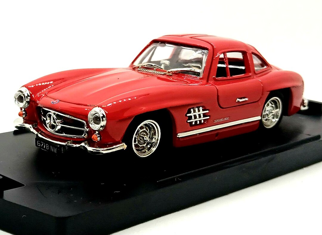 Mercedes 300SL "gullwing" Red ( 1954 ) Modelcar by Bang, Scale 1/43 - Etsy