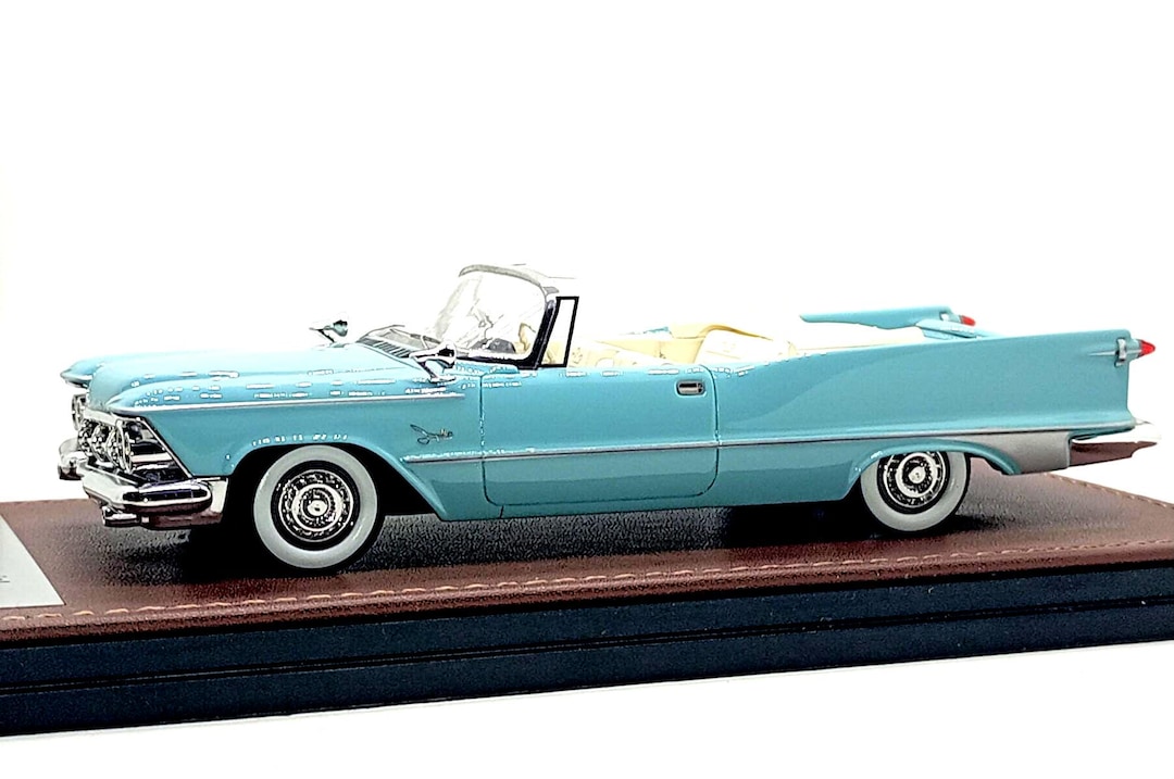 Imperial Crown Convertible - Normandy Blue ( 1959 ) Modelcar by GLM ...