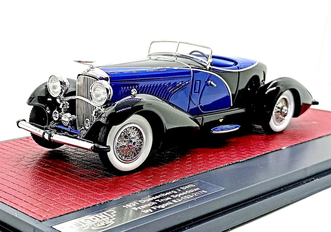Duesenberg J SWB French True Speedster, Coach by Figoni - Black / Blue ...