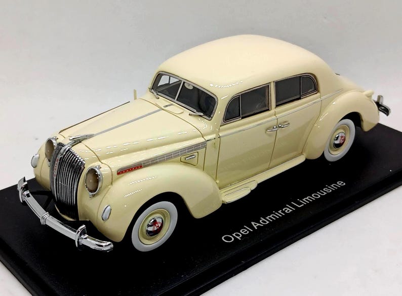 Opel Admiral Limousine - Light Beige ( 1939 ), Modelcar by Neo, Scale 1 ...