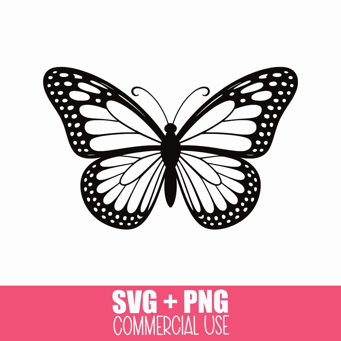 Butterfly SVG | Monarch Insect Cut File for Cricut Silhouette Glowforge ...