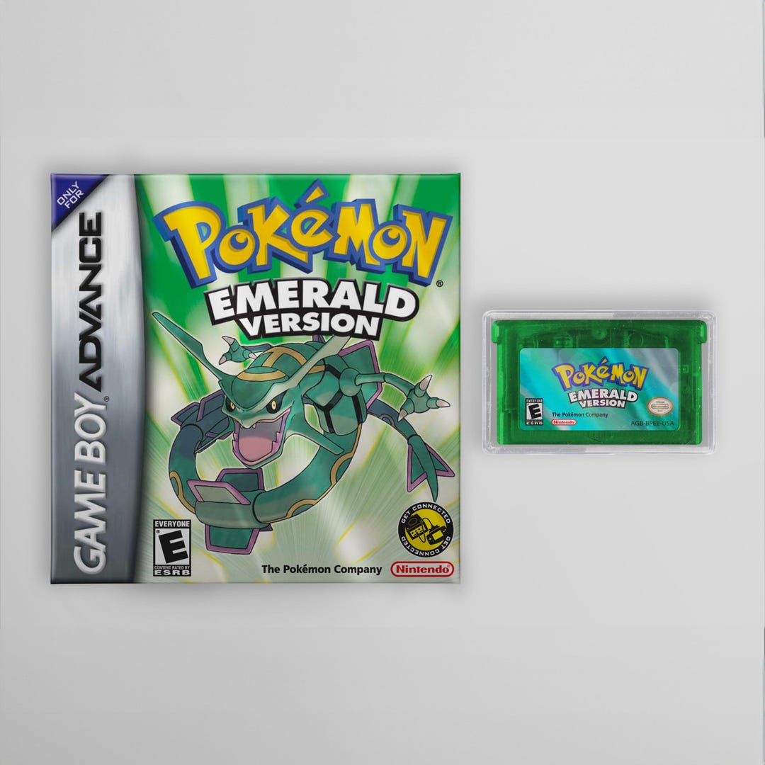 Pokemon Emerald GBA Reproduction Cartridge for Gameboy Advance 2005 ...