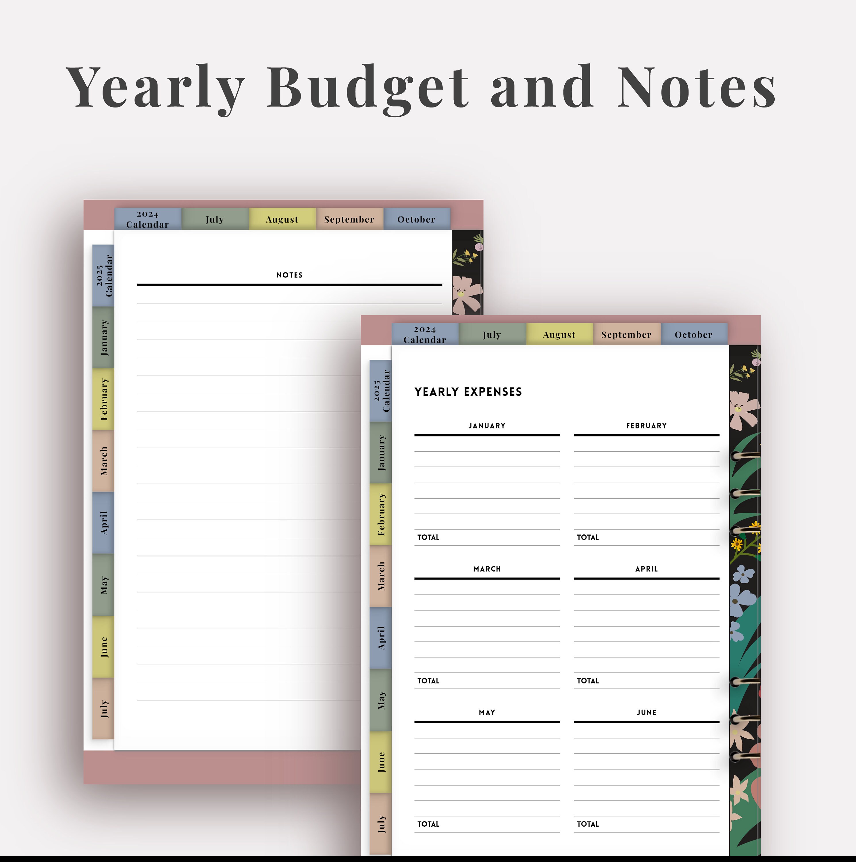2024-2025 Digital Planner, Monthly Planner, Weekly Planner, Printable ...