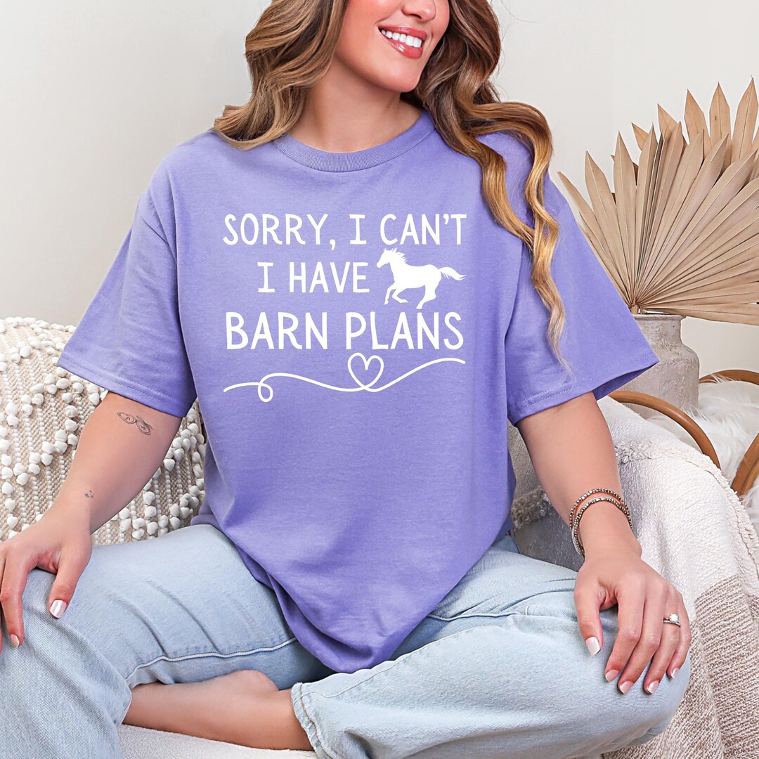 Funny Barn Shirt – Youth & Women’s Sizes, Horse Barn Tee, Farm Life ...