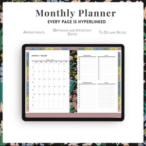 2024-2025 Digital Planner, Monthly Planner, Weekly Planner, Printable ...