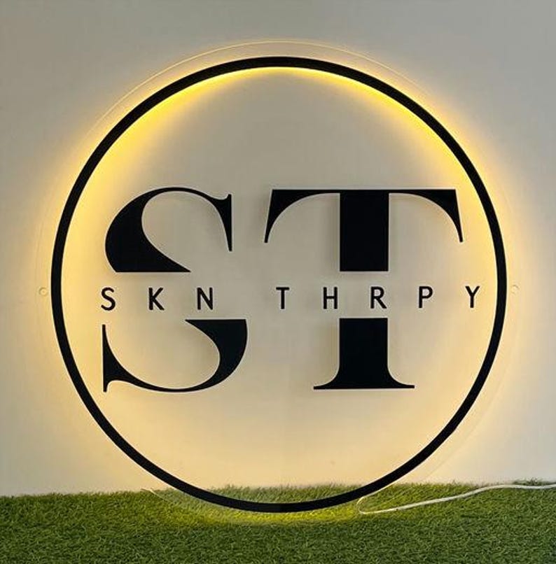 Light up Sign, Custom LED Sign, Backlit Logo Sign, Acrylic Business ...