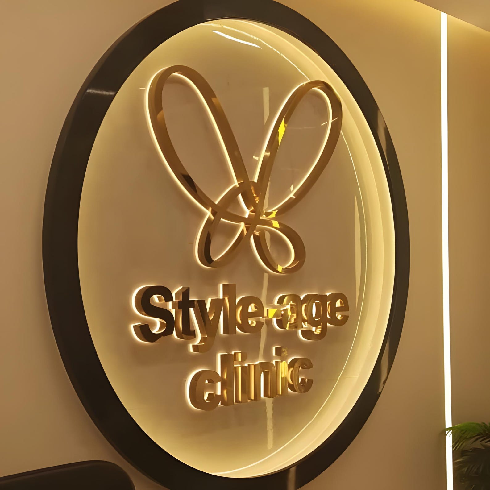 Custom LED Sign, Clinic Name Sign, Storefront Business Sign, Salon Sign ...